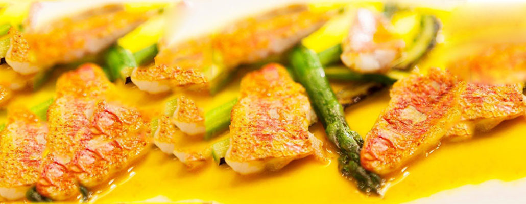 Red Mullets with Asparagus Recipe - Oxford House Ltd. Malta